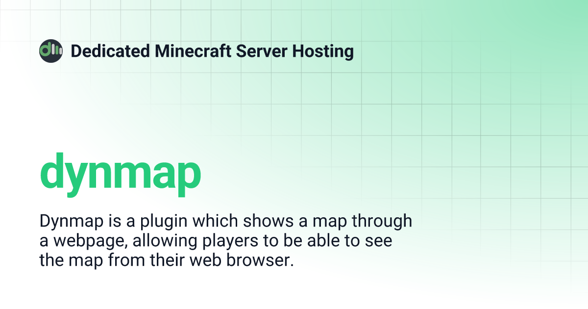 dynmap | Dedicated Minecraft Server Hosting